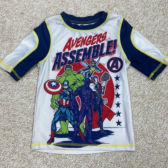 Disney | Swim | Disney Store Marvel Avengers Rash Guard Swim Shirt ...